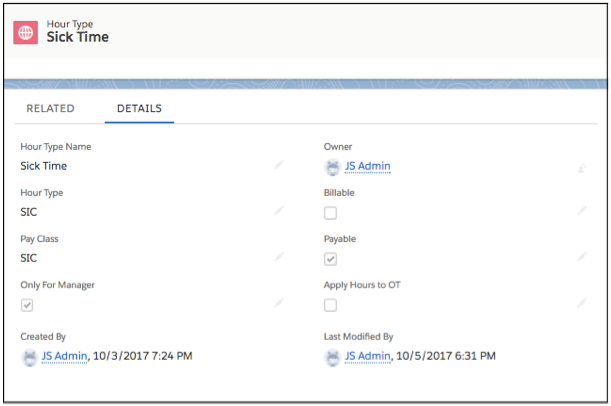 Timesheet Edit Functions