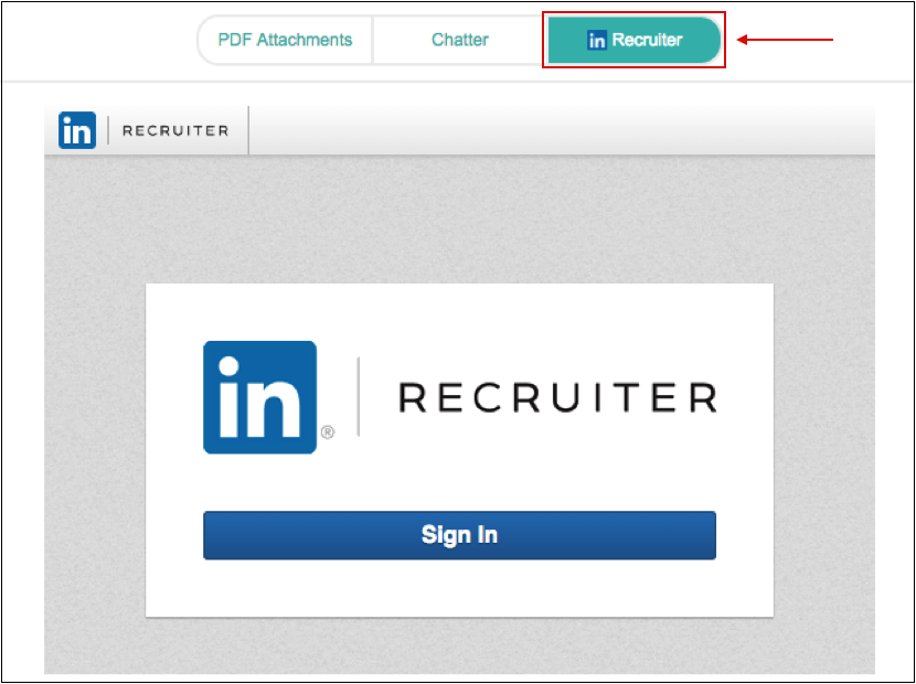 Accessing Linkedin Recruiter in Detail View