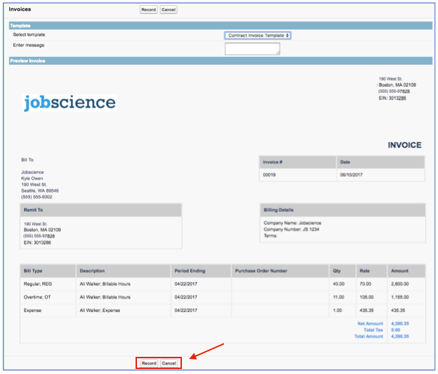 BackOffice: Invoices & Memos