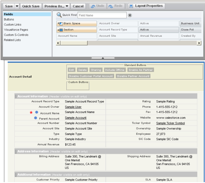 Customizing Page Layouts Customizing Page Layouts