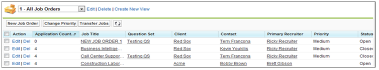 Job Orders Overview