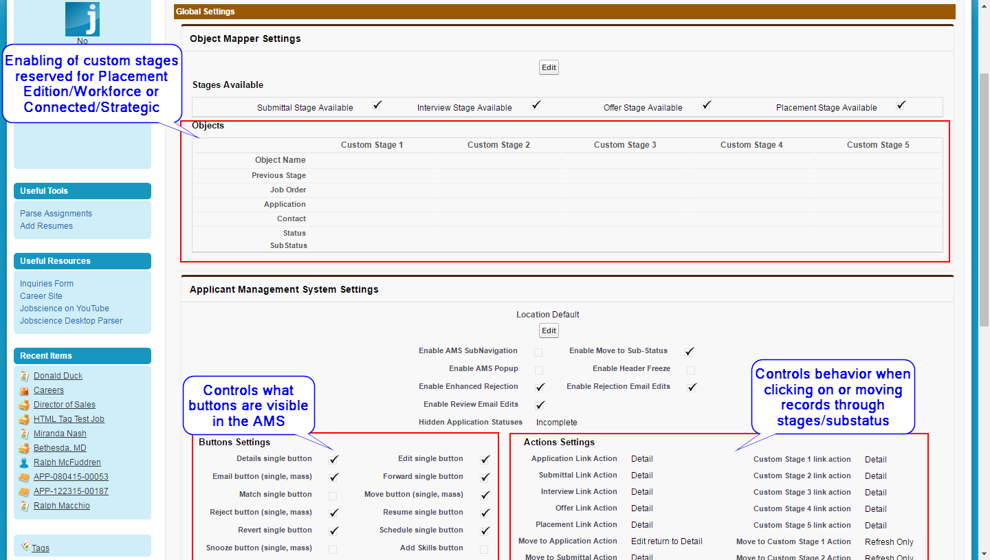 AMS Setup Tab Explained